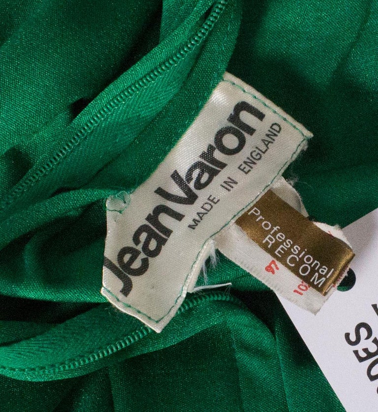 Jean Varon Vintage Green Gown, 1970s at 1stDibs