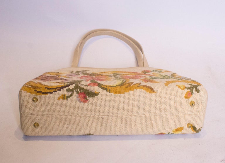 Vintage Needlepoint Bag at 1stDibs | needlepoint bags, needlepoint handbags