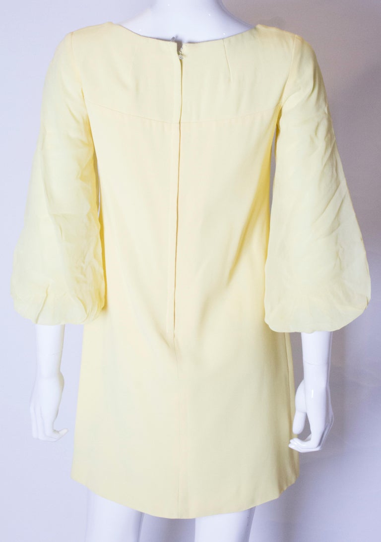 Vintage Yellow Shift Dress For Sale at 1stDibs | yellow shift dresses