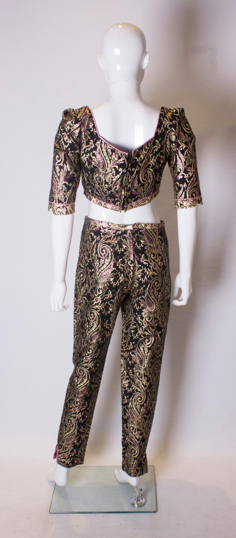 Vintage Brocade Trousers at 1stDibs