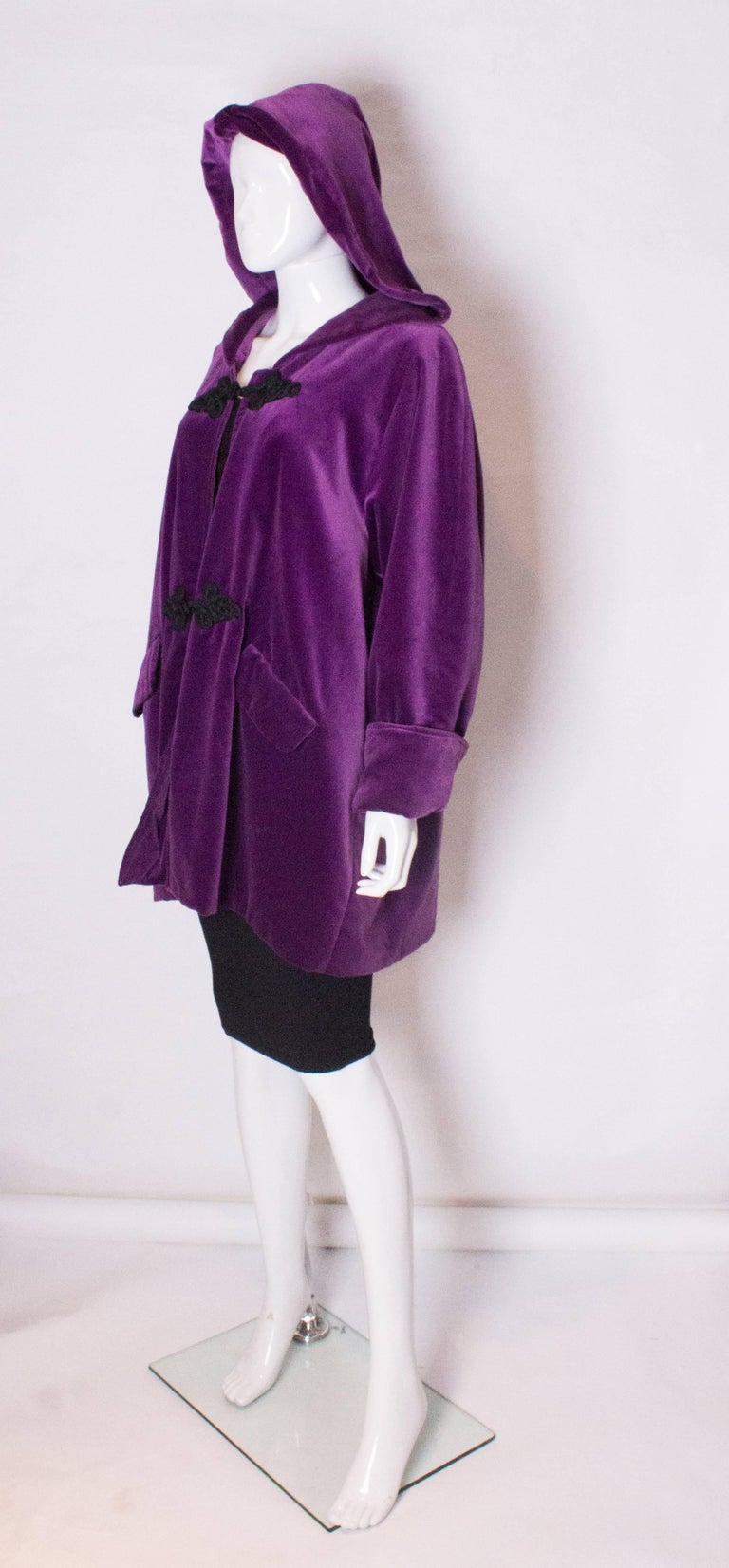 Vintage Maribou London Purple Velvet Jacket For Sale at 1stDibs ...