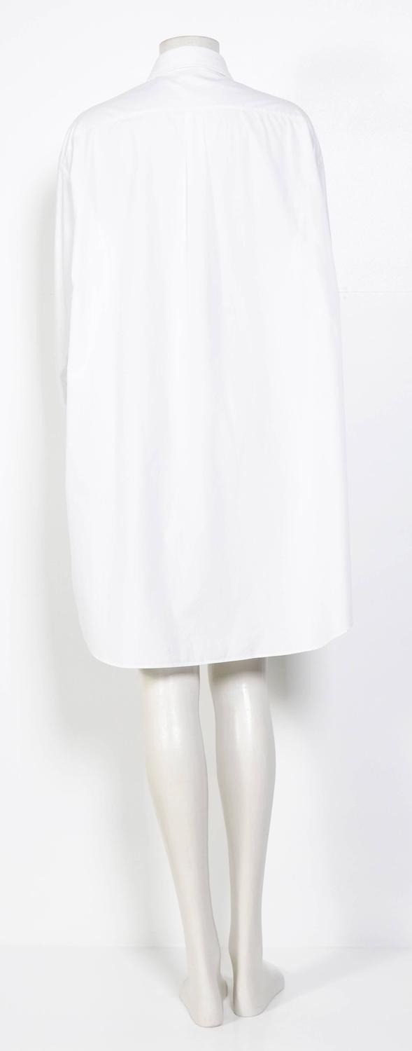 1993 Chanel Documented White Oversized Shirt/Dress at 1stdibs