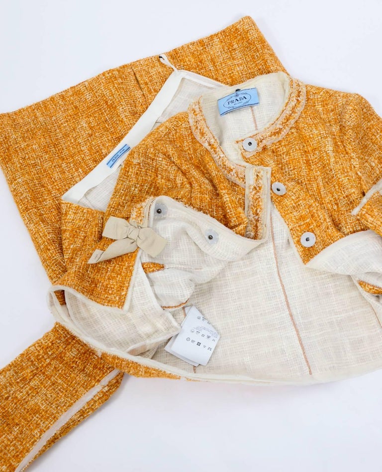 Prada vintage spring summer 1996 linen cotton suit at 1stDibs | prada ...