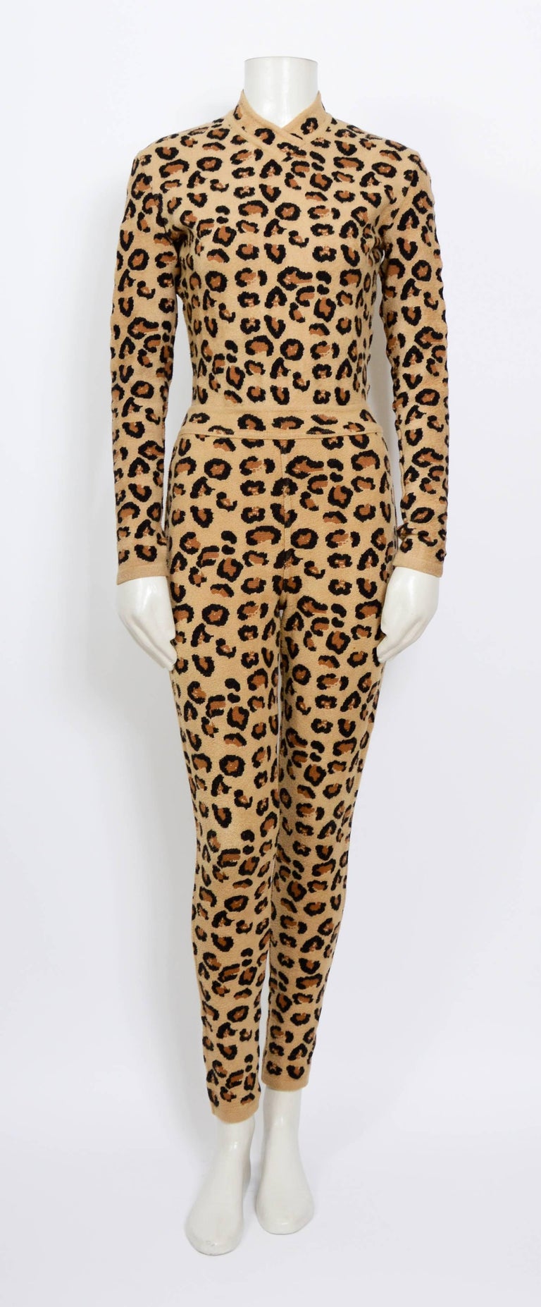 Alaia Iconic Fall/Winter 1991-1992 Collection Leopard Set For Sale at ...