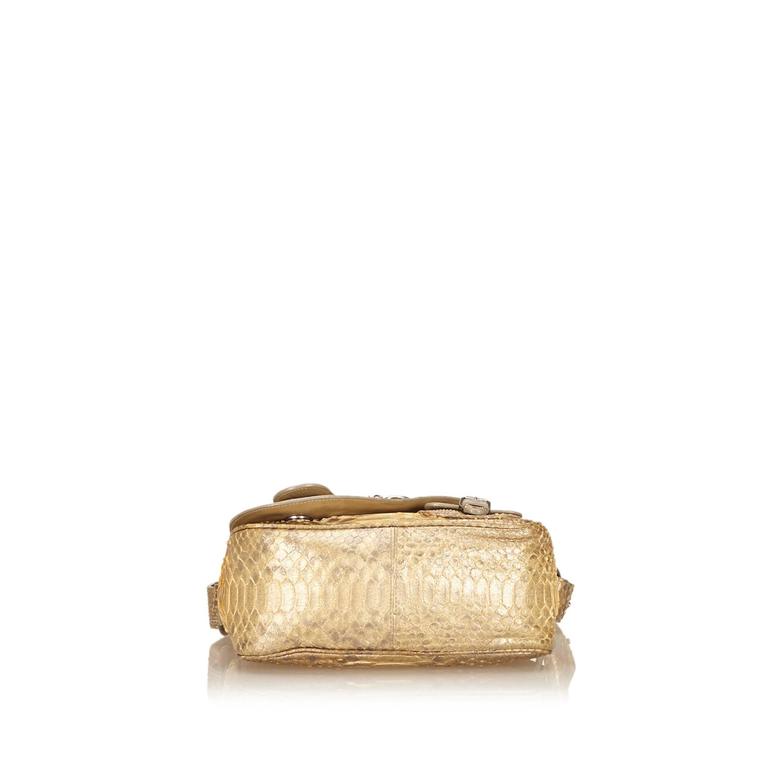 Dior Beige Python Shoulder Bag at 1stDibs