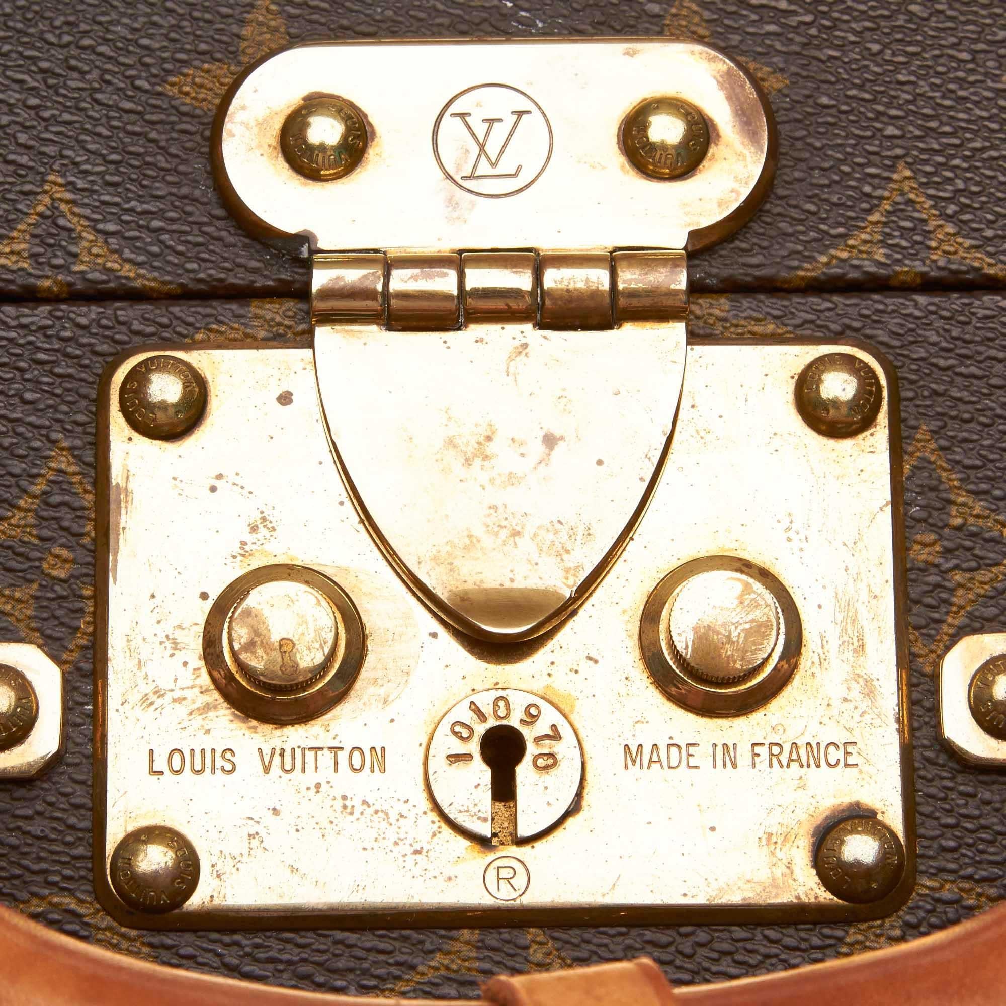 Louis Vuitton Brown Monogram Super President Trunk at 1stDibs