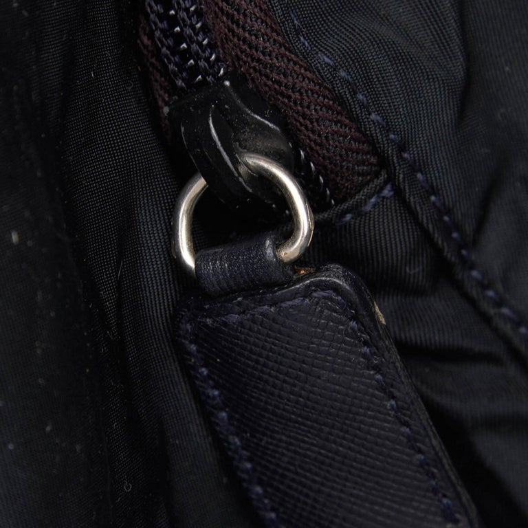 Prada Black Nylon Drawstring Backpack at 1stDibs