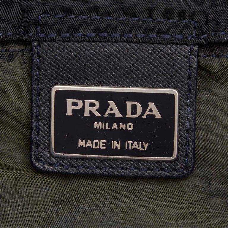 Prada Black Nylon Drawstring Backpack at 1stDibs