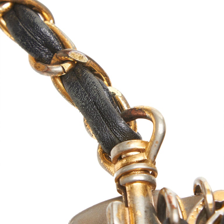 MCM Black Leather Chain Crossbody Bag at 1stDibs | mcm chain crossbody