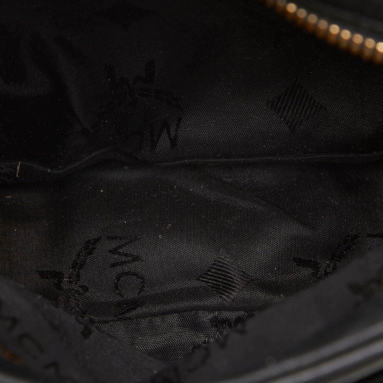 MCM Black Leather Chain Crossbody Bag at 1stDibs | mcm chain crossbody