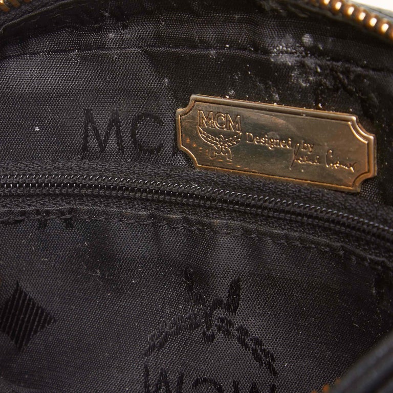MCM Black Leather Chain Crossbody Bag at 1stDibs | mcm chain crossbody
