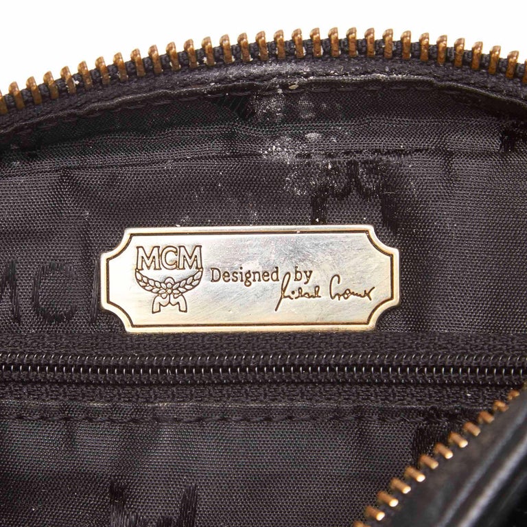 MCM Black Leather Chain Crossbody Bag at 1stDibs | mcm chain crossbody