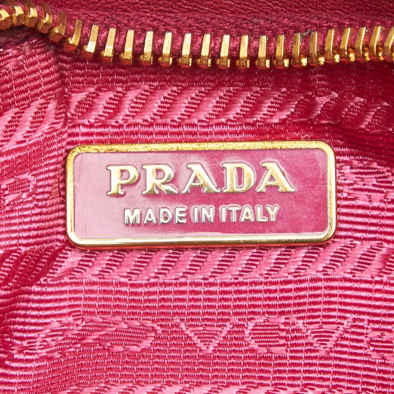 Prada Pink Leather Bow Baguette at 1stDibs