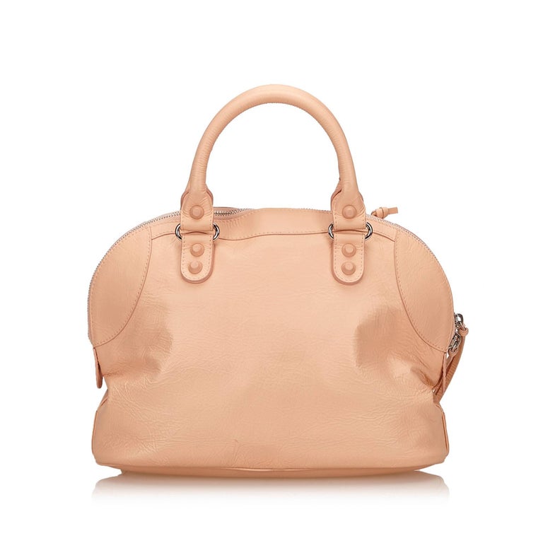 Balenciaga Pink Classic Bowling Bag For Sale at 1stDibs | balenciaga ...