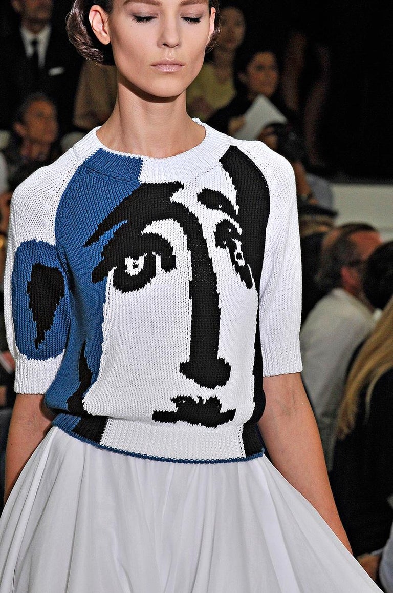 Raf Simons For Jil Sander Picasso Inspired Cubist Abstract Sweater ...