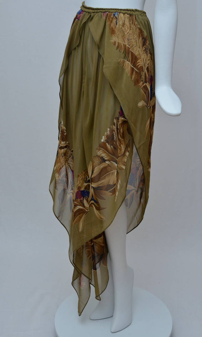 Early Gianni Versace Caftan Set Late 1970's at 1stDibs
