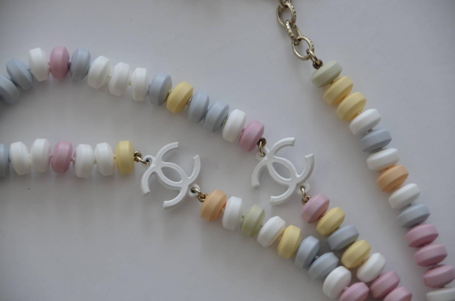 CHANEL Supermarket Runway Candy Necklace 64" NEW In Velvet Box at 1stdibs