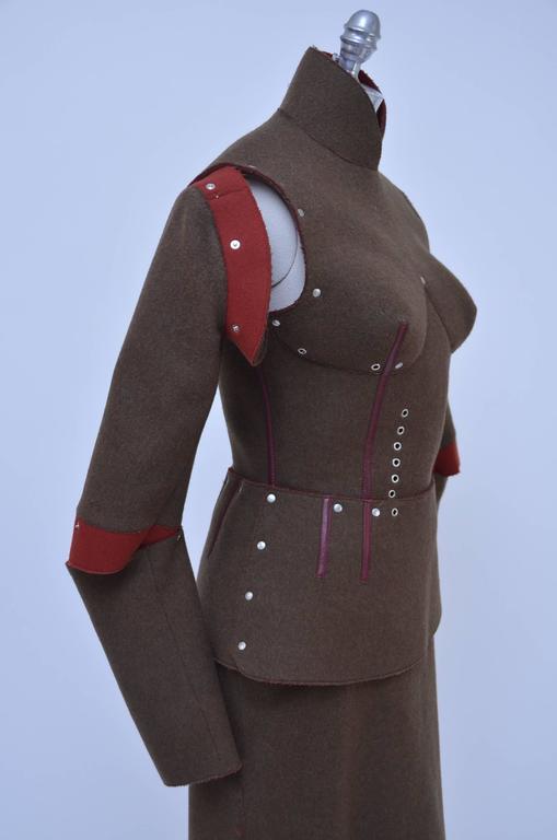 JEAN PAUL GAULTIER Pour Gibo Runway Fall 2013 Breast Cone Armour Suit ...