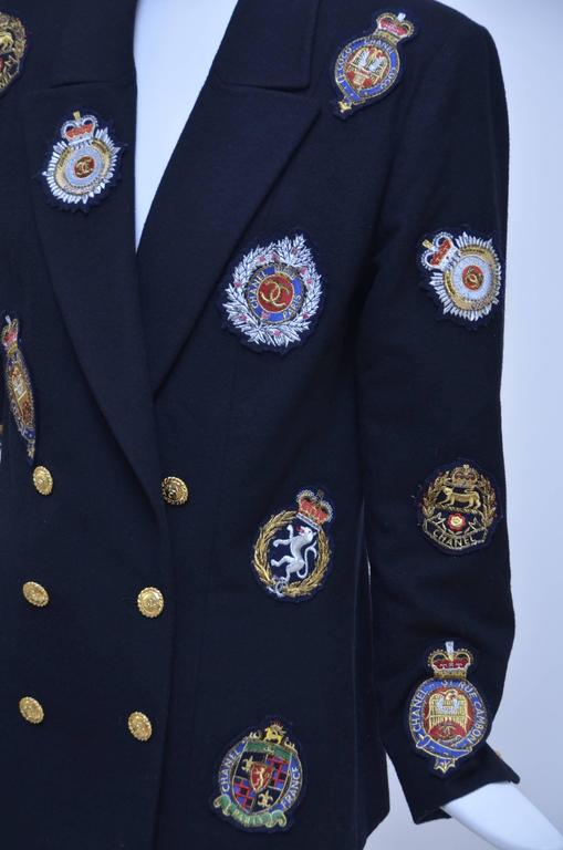 Rare CHANEL Embroidered Beaded Patches Jacket 38 Mint at 1stDibs ...