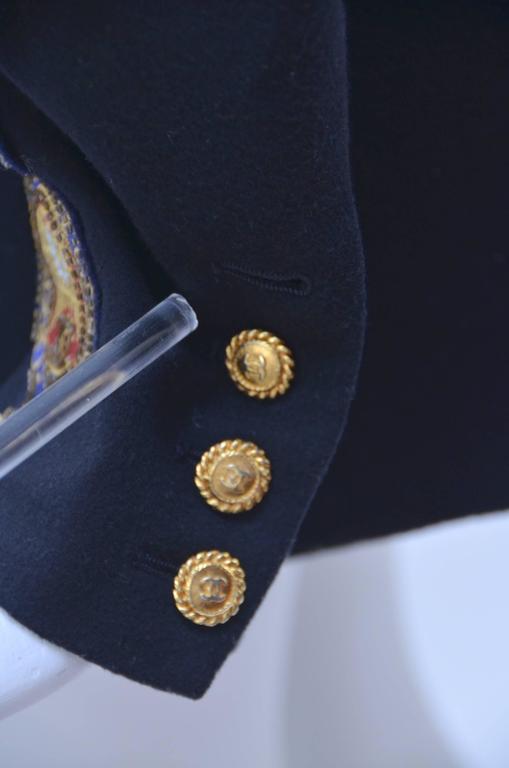 Rare CHANEL Embroidered Beaded Patches Jacket 38 Mint at 1stDibs ...