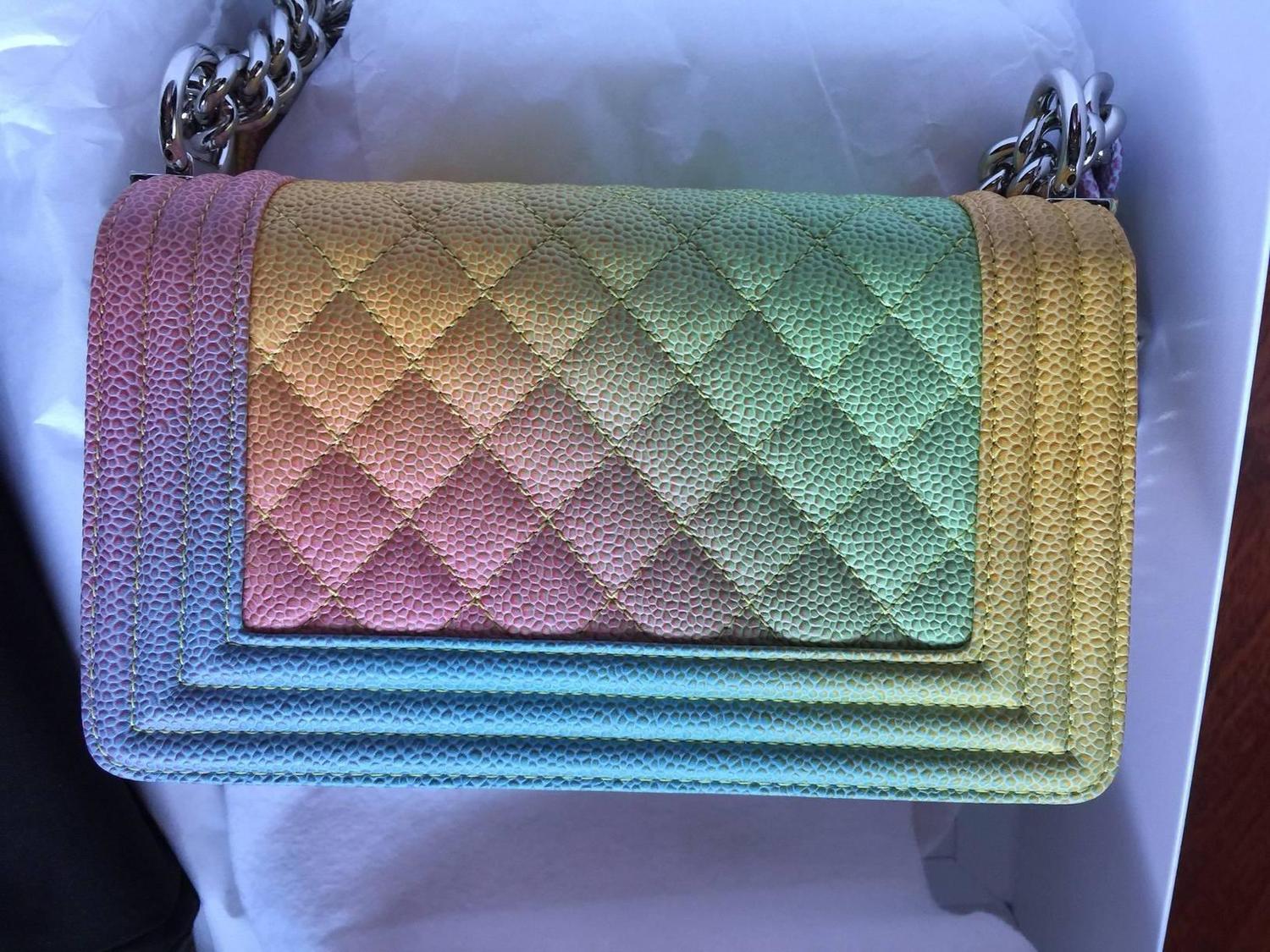 Chanel Rainbow Chanel Boy Handbag Small '17 Crossbody NEW Sold Out For ...