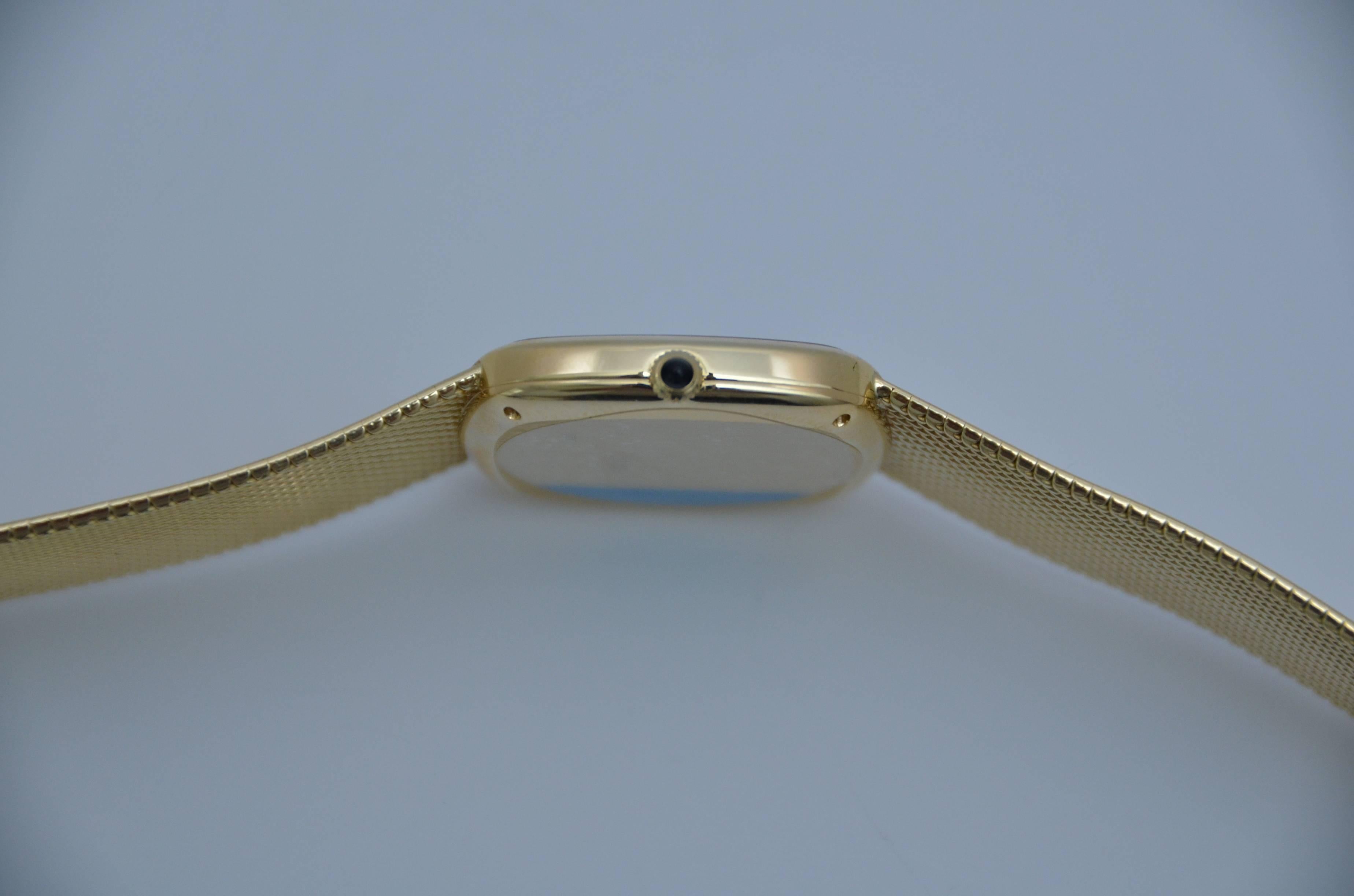 Chopard 1St Edition "Happy Diamonds " 18K Gold 1970's Deco Style Watch ...