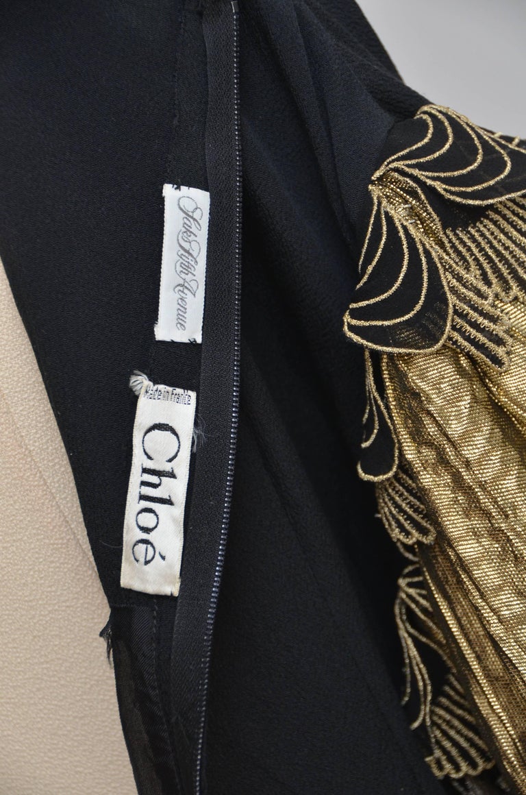 Chloe By Karl Lagerfeld 1970's - 80' Add Dress at 1stDibs
