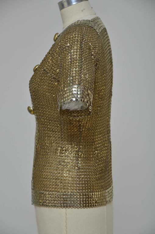 Paco Rabanne Chain Mail Metal Jacket, Early 1968 at 1stDibs | chainmail ...