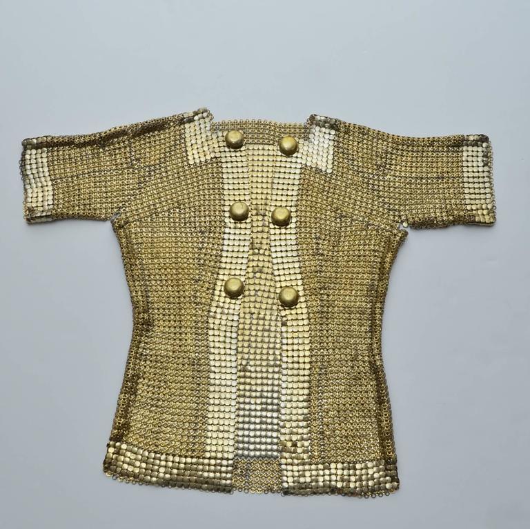 Paco Rabanne Chain Mail Metal Jacket, Early 1968 at 1stDibs | chainmail ...