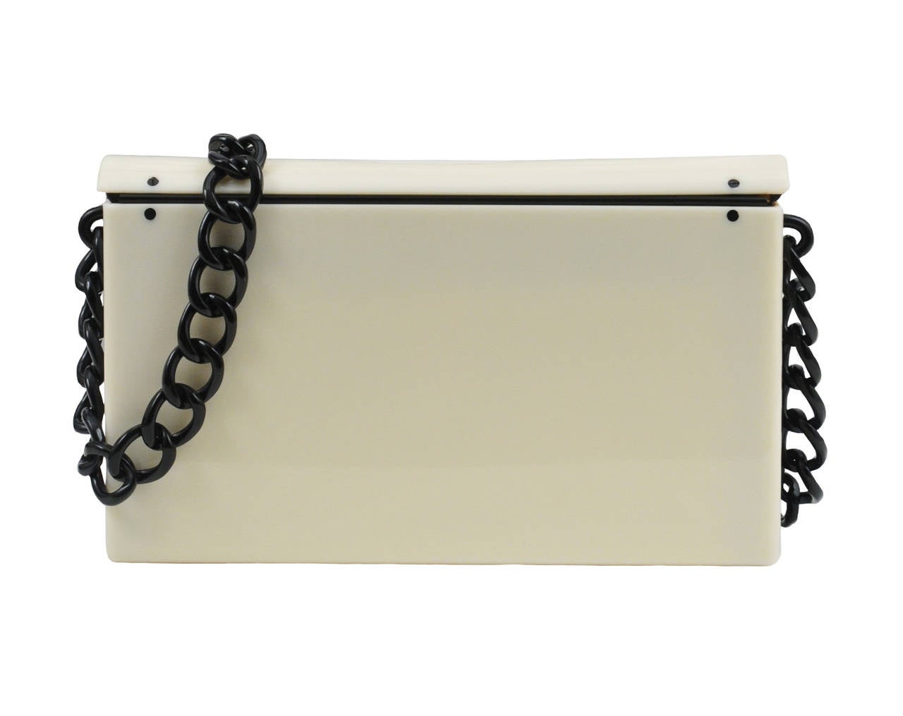 Chanel Monochrome Acrylic Shoulder Bag at 1stDibs