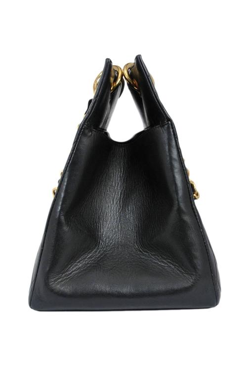 Chanel Black Leather Quilted CC Purse at 1stDibs | cc handbag, cc ...