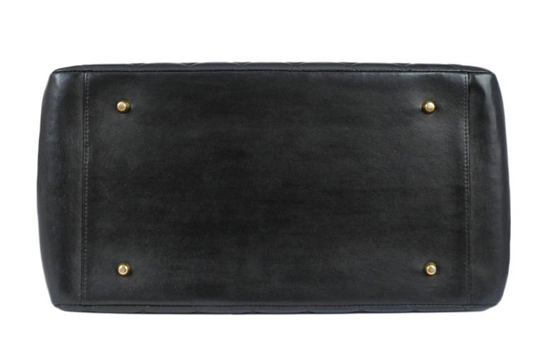 Chanel Black Leather Quilted CC Purse at 1stDibs | cc handbag, cc ...