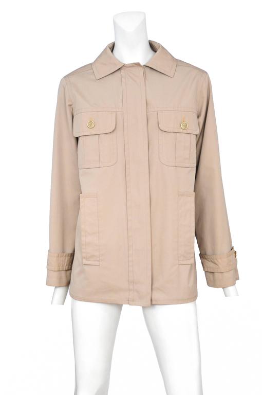 Yves Saint Laurent Khaki Safari Jacket For Sale at 1stDibs