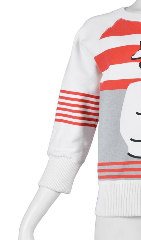 Chanel White Coco Sweatshirt at 1stDibs | chanel white sweatshirt