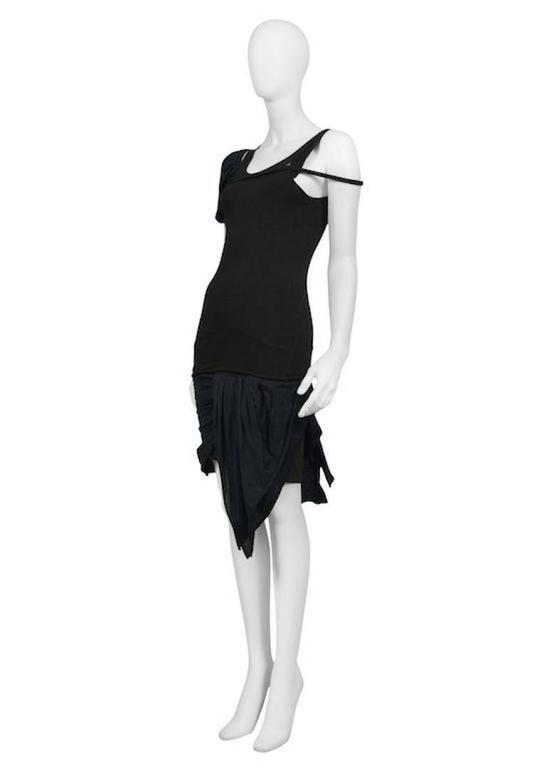 Helmut Lang Black and Navy Bubble Inset Dress 2004 at 1stDibs | helmut ...