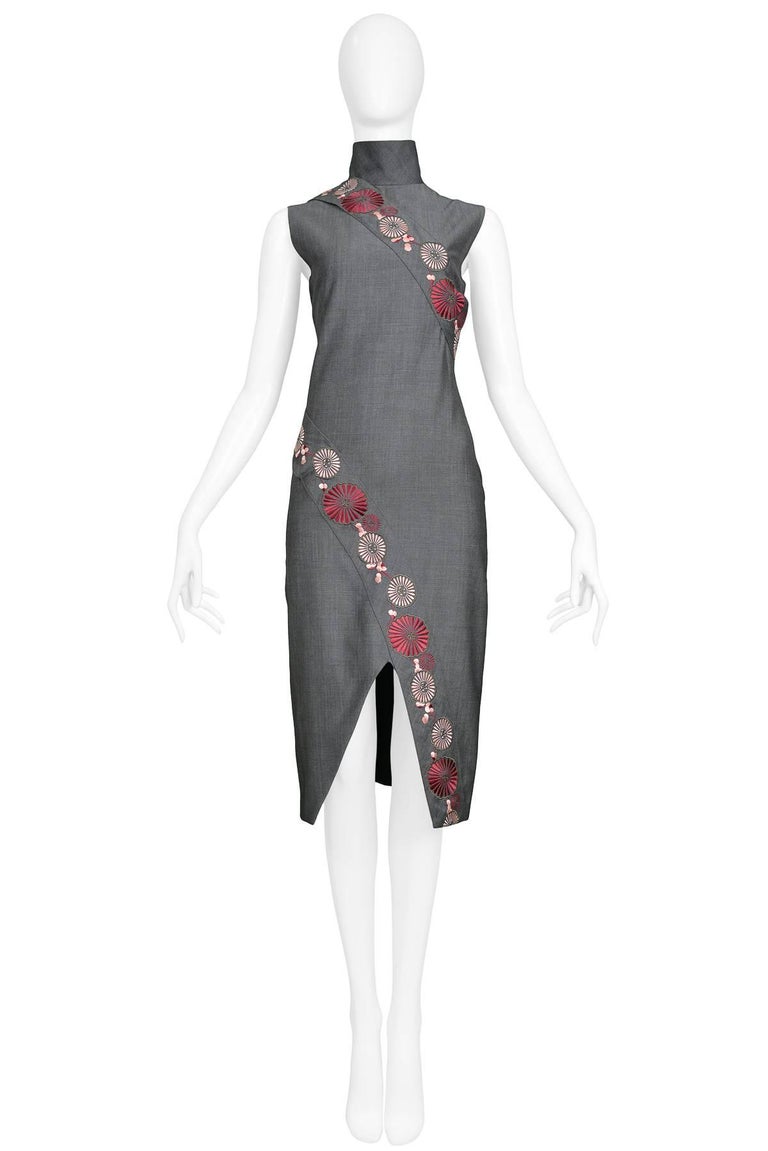 Vintage Runway Alexander McQueen 2001 Floral Cheongsam Inspired Dress ...