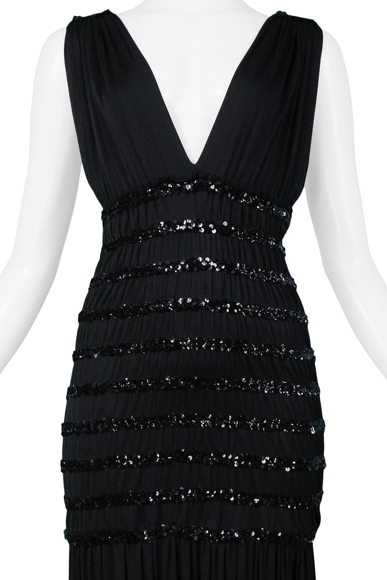 Vintage Yves Saint Laurent 1983 Sequin Cocktail Dress at 1stDibs