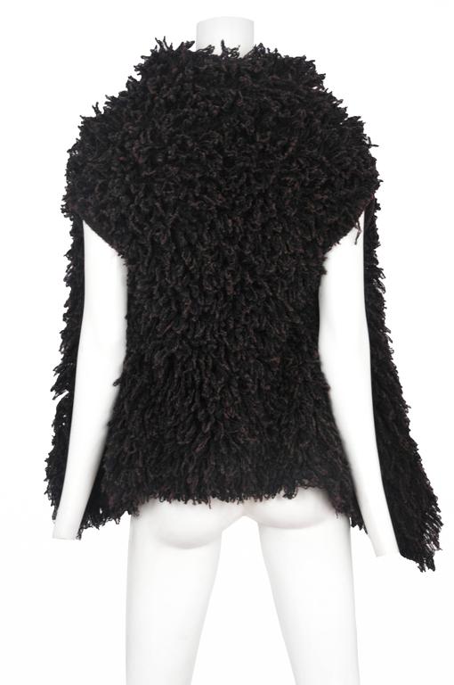 Comme Des Garcons Brown Shag Vest at 1stDibs