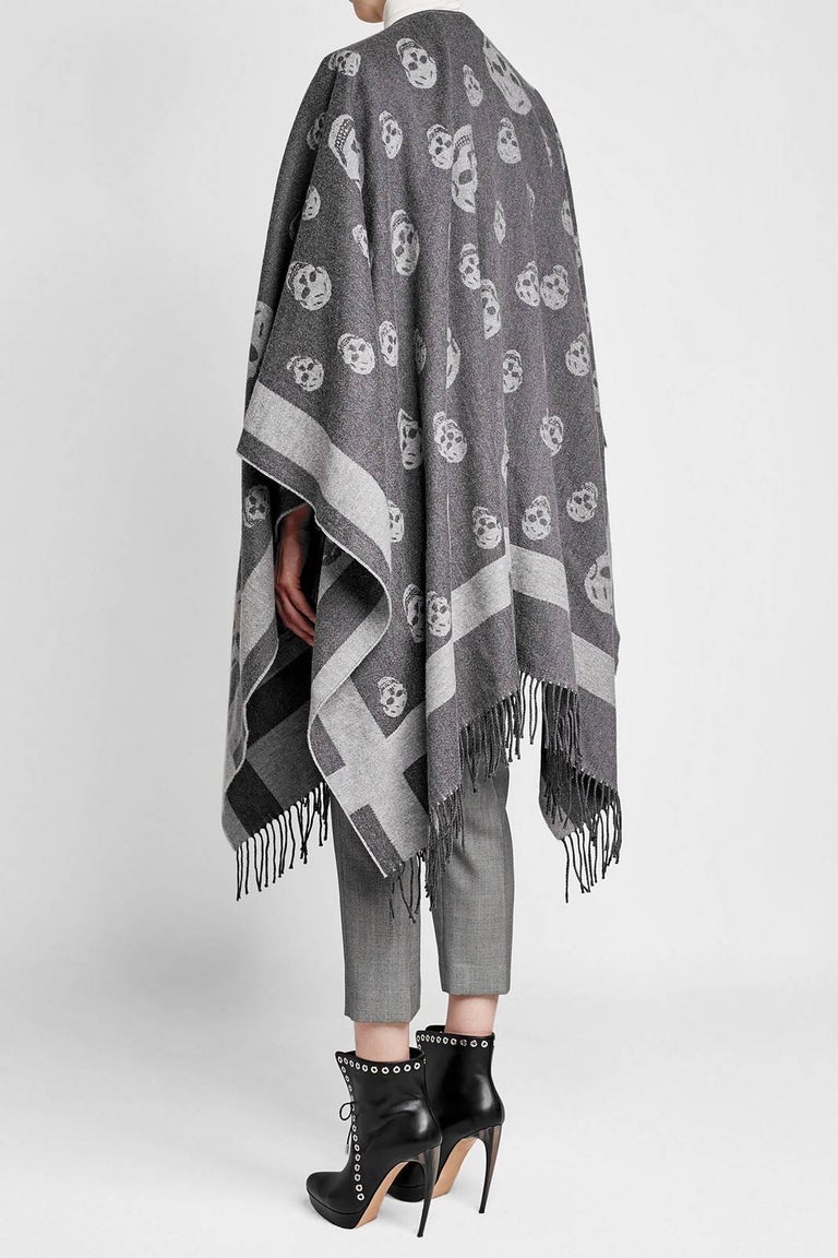 Alexander McQueen Big Skull Cape - Grey at 1stDibs | skull project capes