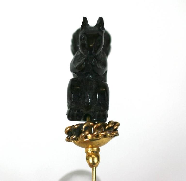 French Bakelite Squirrel Hat Pin at 1stDibs