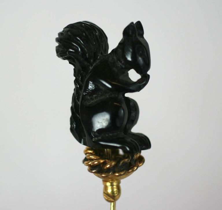 French Bakelite Squirrel Hat Pin at 1stDibs
