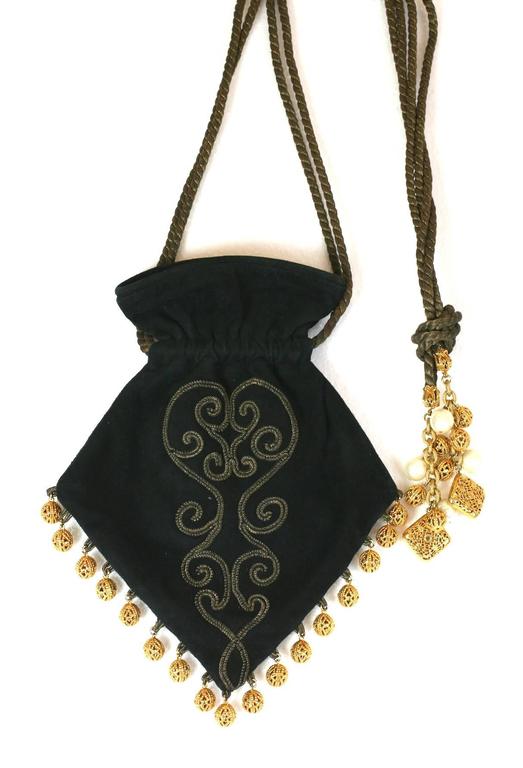 Dominique Aurientis Russian Drawstring Evening Bag For Sale at 1stDibs