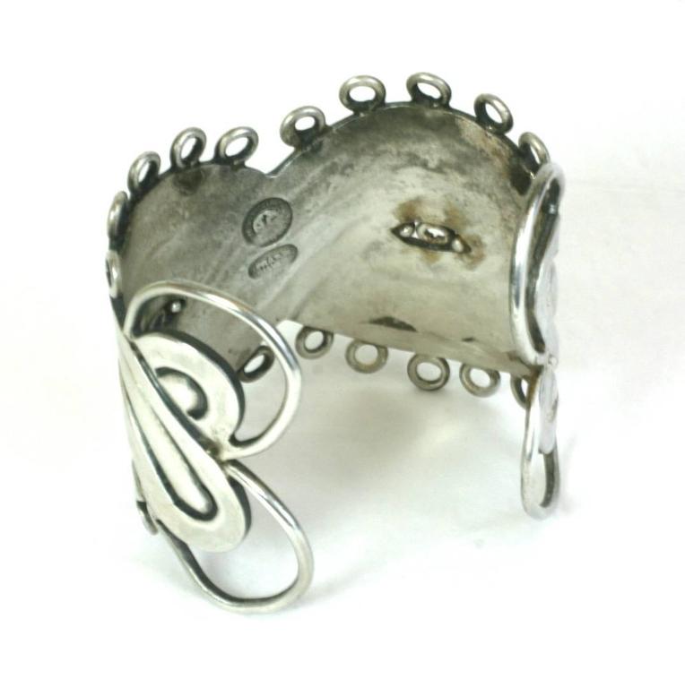 William Spratling Early Mask Cuff For Sale at 1stDibs