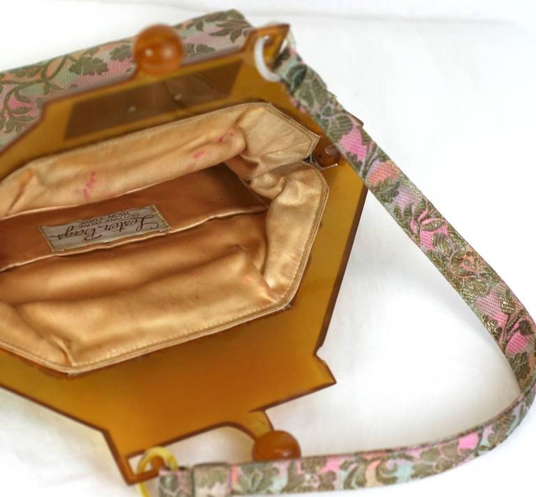 Art Deco Lame and Diamond Evening Bag For Sale at 1stDibs
