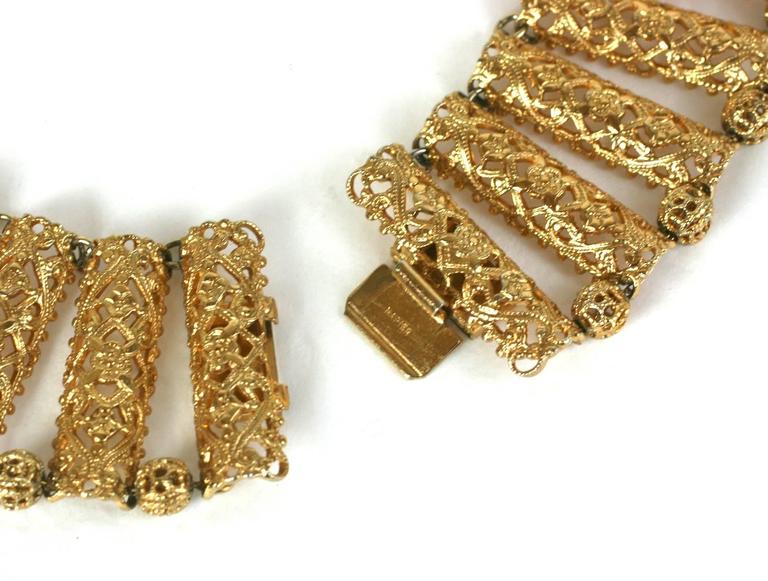 Napier Gilt Filigree Bib at 1stDibs
