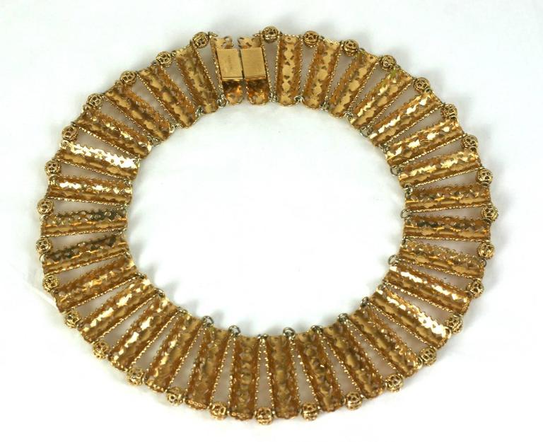 Napier Gilt Filigree Bib at 1stDibs