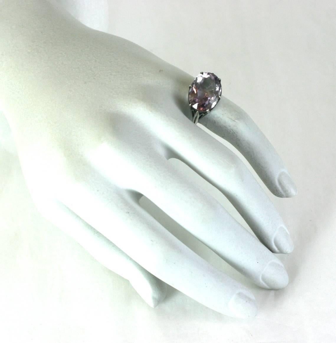 Elegant Art Deco Amythest Ring For Sale at 1stDibs