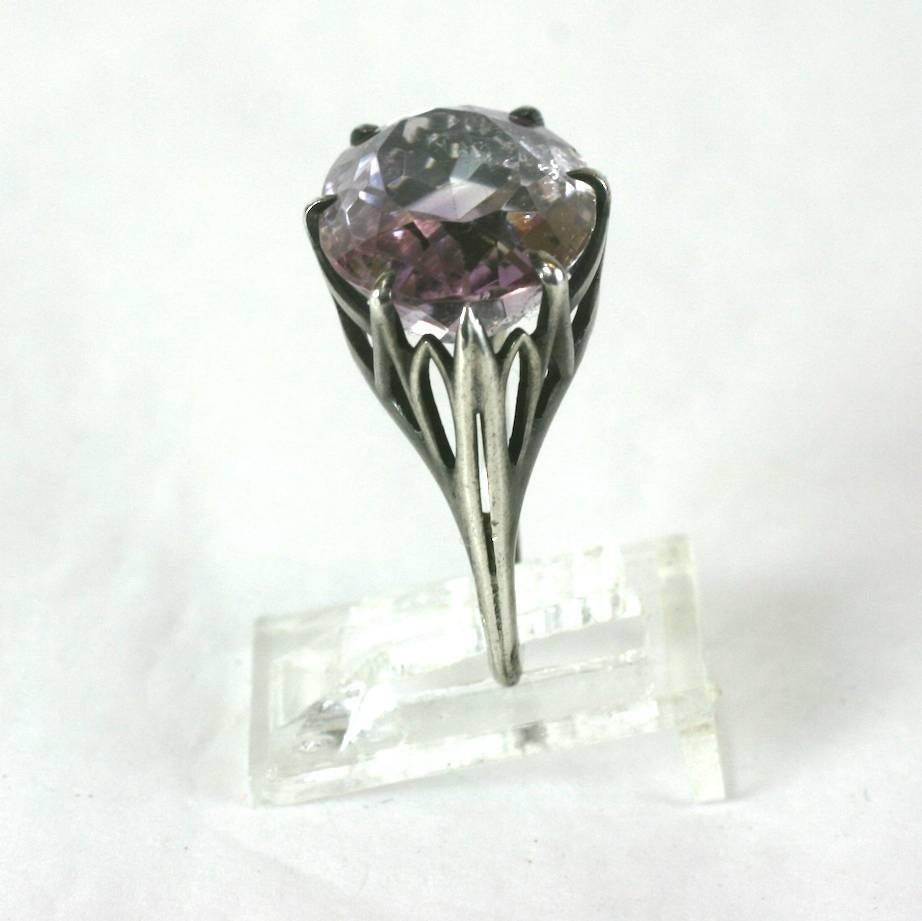 Elegant Art Deco Amythest Ring For Sale at 1stDibs