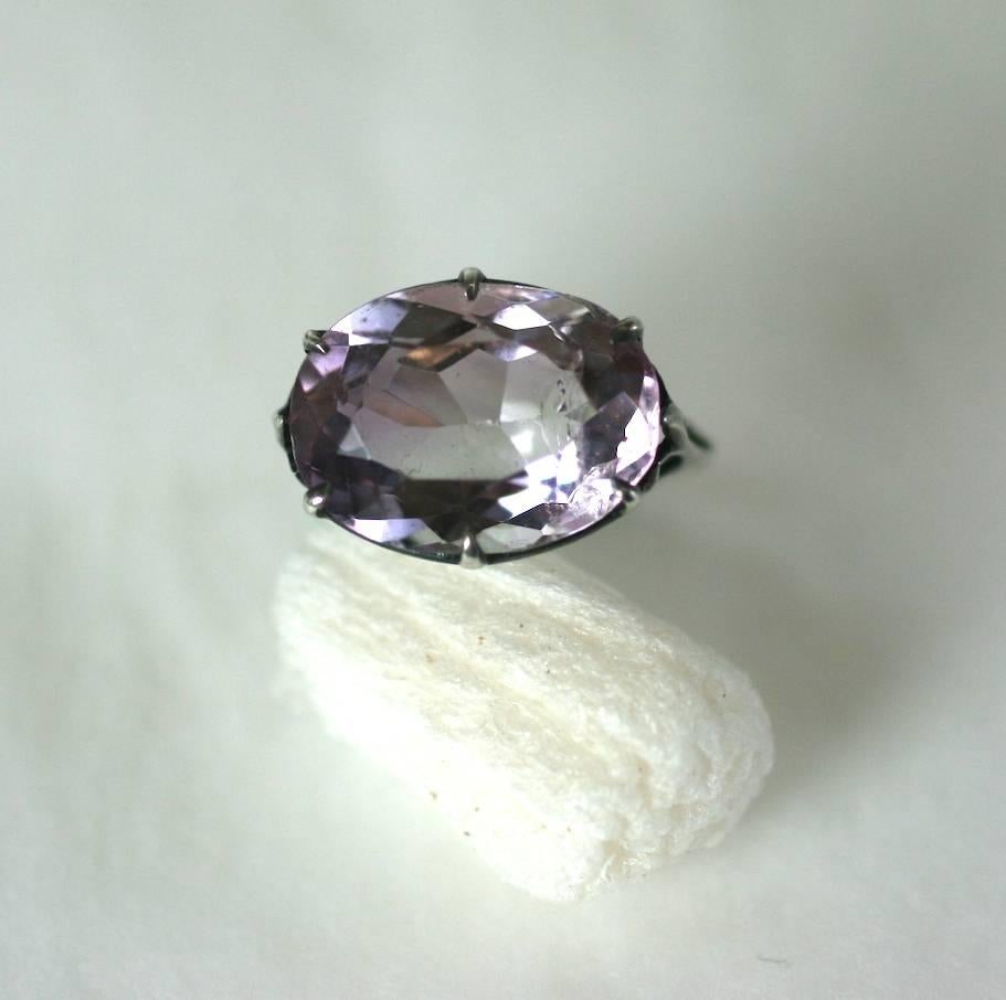 Elegant Art Deco Amythest Ring For Sale at 1stDibs