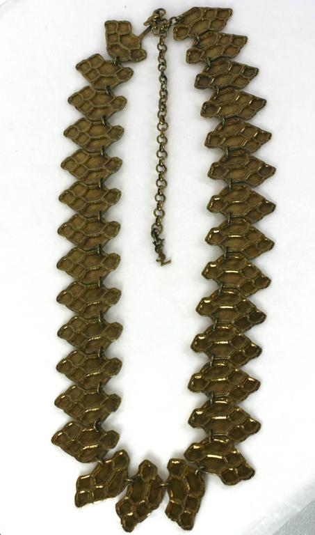 Yves Saint Laurent Gilt Bronze Link Belt For Sale at 1stDibs | ysl ...